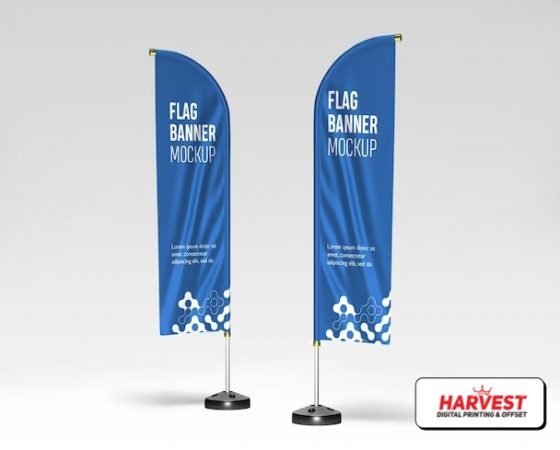 Cetak Bendera Terdekat Satuan Murah Full Print Free Desain