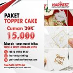Paket Topper Cake Kertas Custom Siap Pakai – Printing Harvest